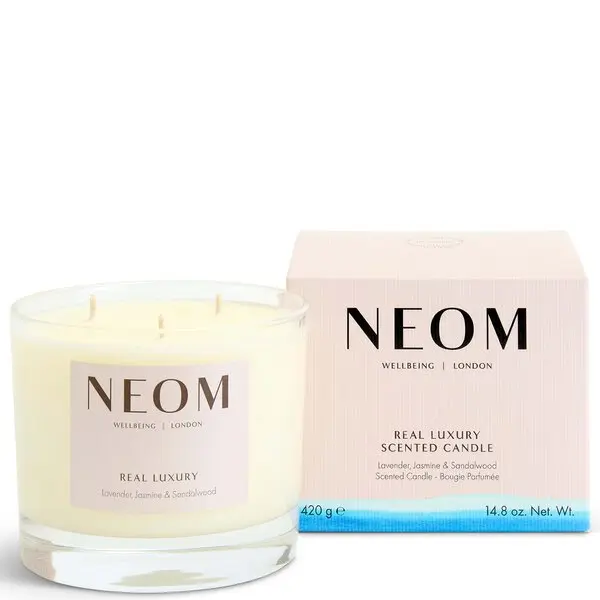 NEOM ORGANICS Real Luxury De-stress Scented 3 Wick Candle - One-color