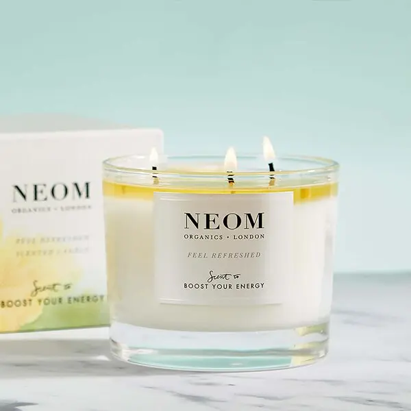 NEOM ORGANICS Feel Refreshed Scented 3 Wick Candle