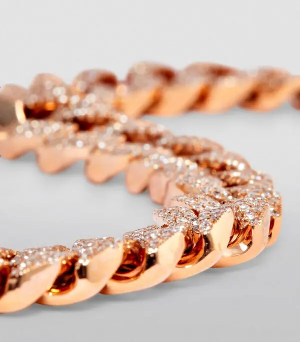 Shay And Pavé Diamond Links Choker