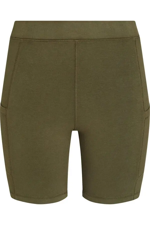 Monrow Stretchcotton Jersey Shorts - Army Green