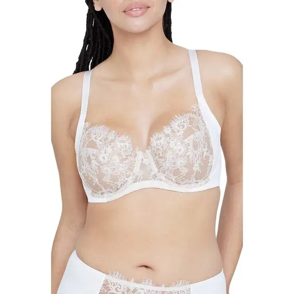 SKARLETT BLUE Entice Underwire Full Coverage Bra - White/nylon