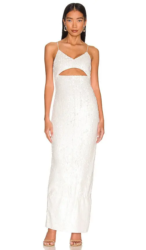 Alice + Olivia Valli Cut Out Cami Dress In White In Off White - 81% Off |  Editorialist
