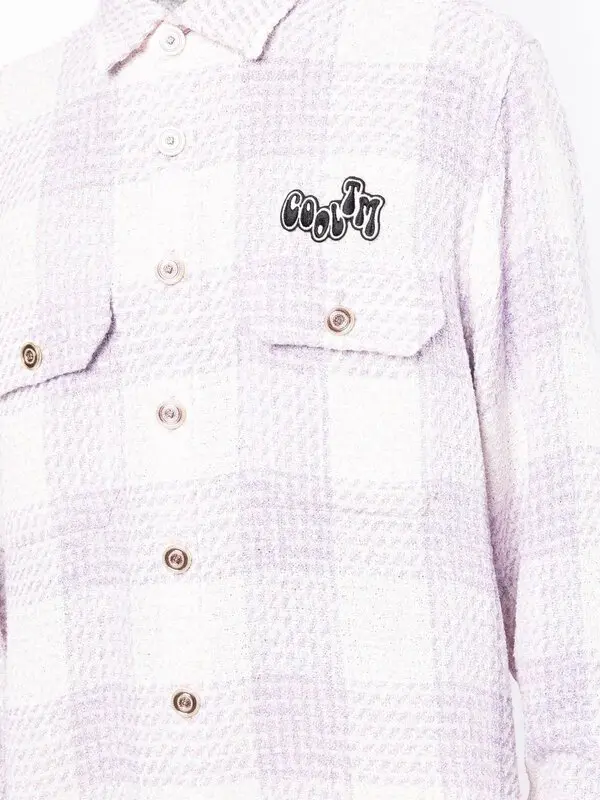 COOL T.M Oversized Tweed Check Shirt