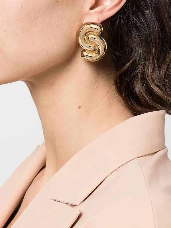 UNCOMMON MATTERS Tropos Double-curve Earrings