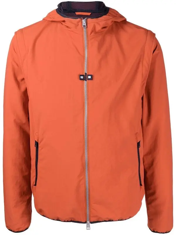 Herno Two-pocket Zip-up Hooded Jacket