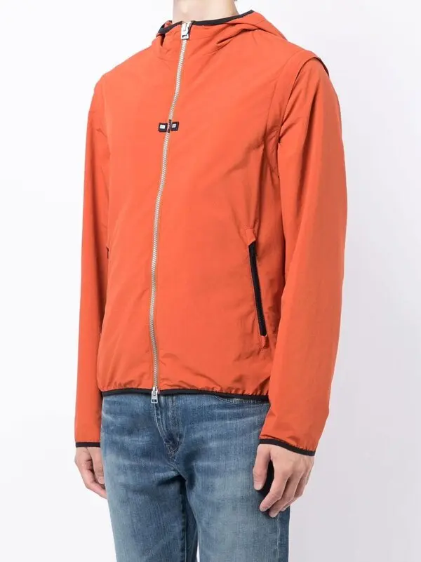 Herno Two-pocket Zip-up Hooded Jacket