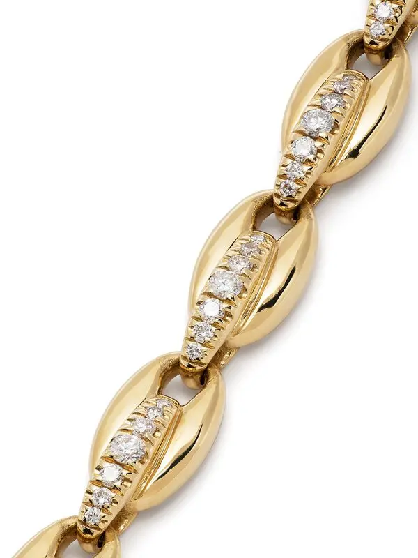 Melissa Kaye 18kt Yellow And Diamond Bracelet
