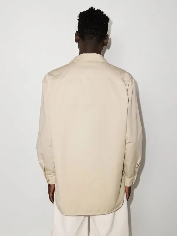LEMAIRE Flap-pocket Cotton Shirt - Neutrals