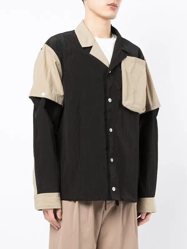 PORTS V Detachable-sleeve Shirt Jacket