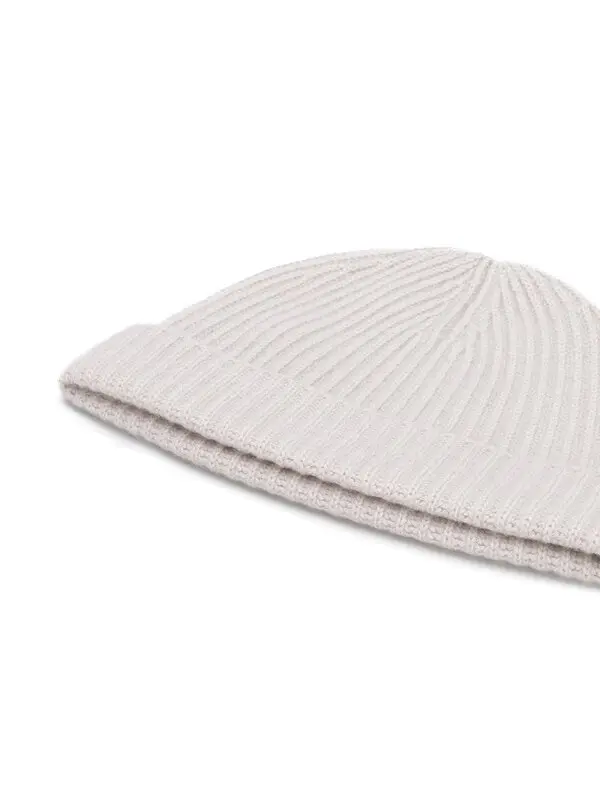 N.peal Cashmere Ribbed Beanie