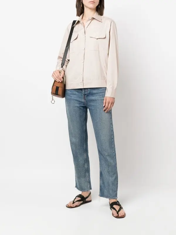 Aspesi Chest Flap Pocket Shirt - Neutrals