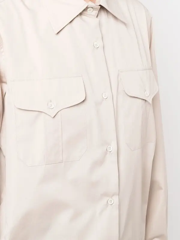 Aspesi Chest Flap Pocket Shirt - Neutrals