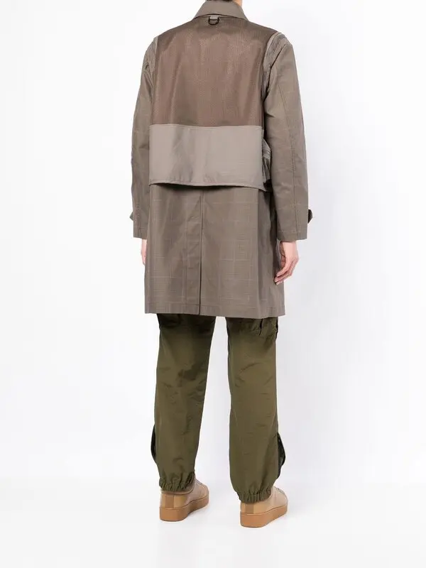 Undercover Check-pattern Patch-pocket Coat