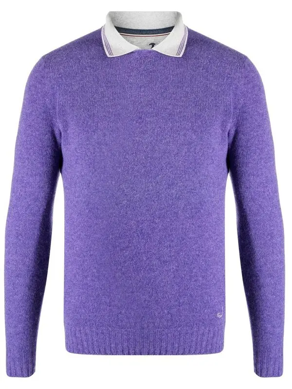Jacob Cohen Polo-collar Cotton Sweatshirt