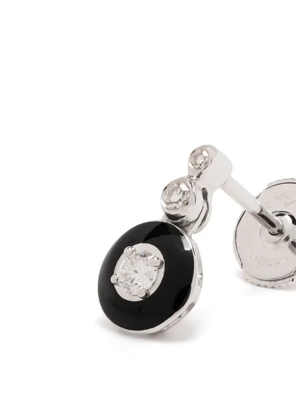 SELIM MOUZANNAR 18kt White Gold Mina Diamond Earrings - Silver