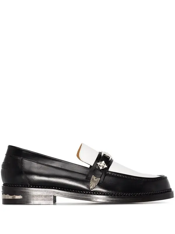 TOGA VIRILIS Two-tone Buckled Loafers
