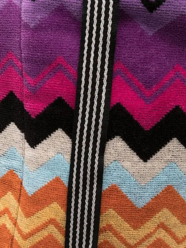Missoni Zigzag-pattern Bucket Backpack