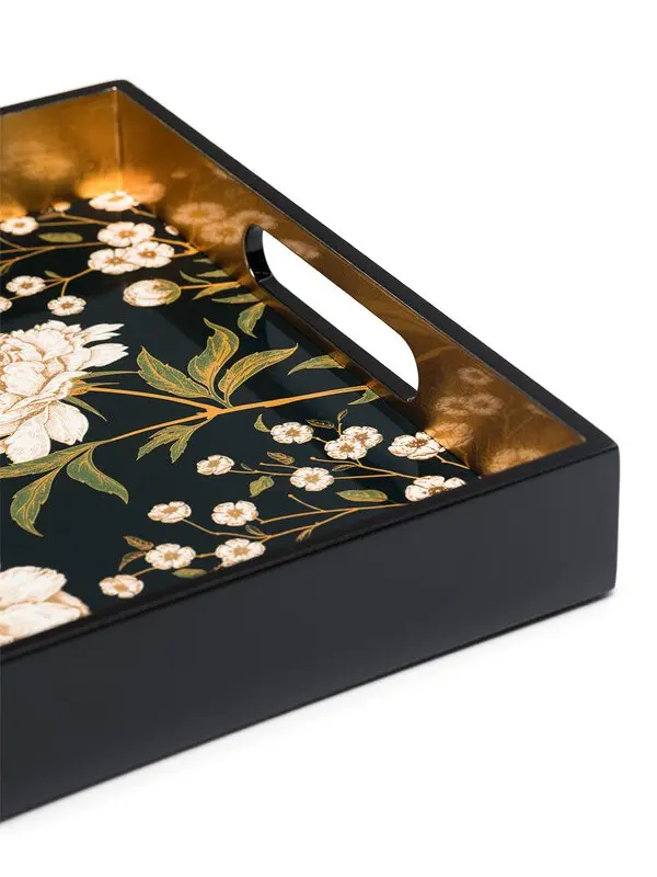 LES-OTTOMANS Lacquered Table Tray L40xcm X W25cm