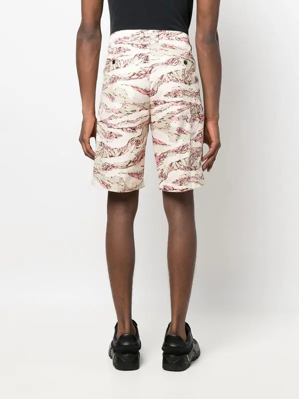 DIESEL® Camouflage Print Cotton Blend Shorts