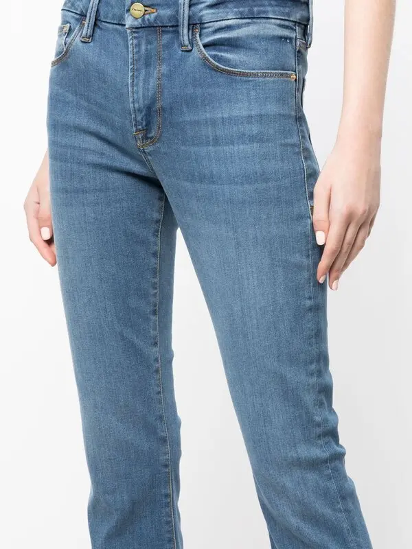 FRAME Low-rise Flared Jeans