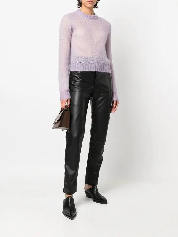 Eckhaus Latta Coated Slim-cut Trousers