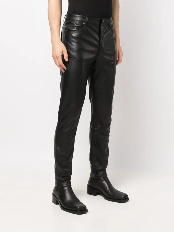Eckhaus Latta Coated Slim-cut Trousers