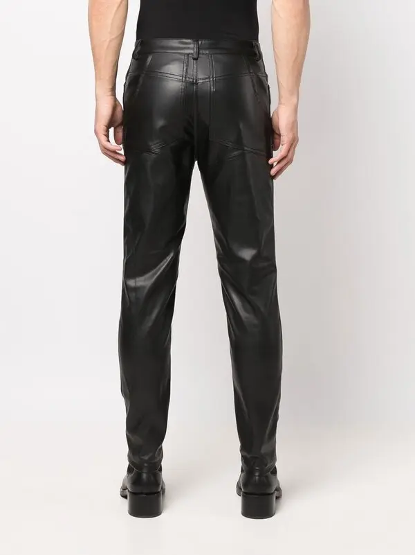 Eckhaus Latta Coated Slim-cut Trousers