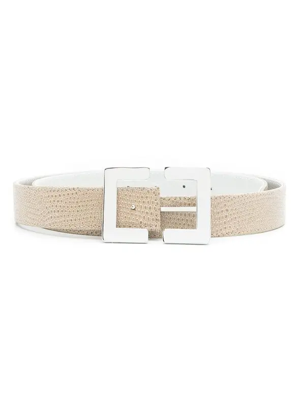 STUDIO CHOFAKIAN Reversible Belt - White