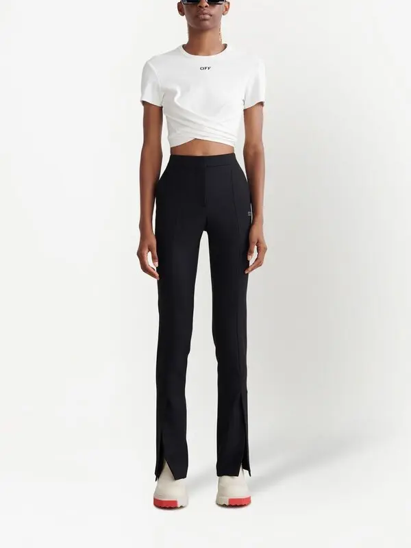 Off-White High-waisted Tailored Trousers - Black