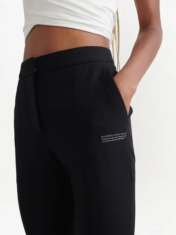 Off-White High-waisted Tailored Trousers - Black
