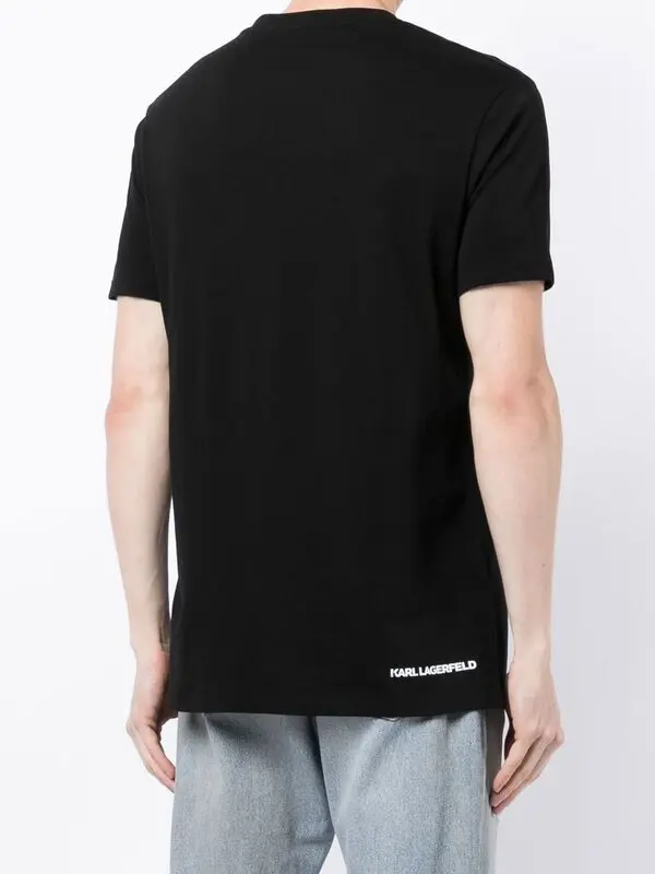 Karl Lagerfeld Logo Address Print T-shirt