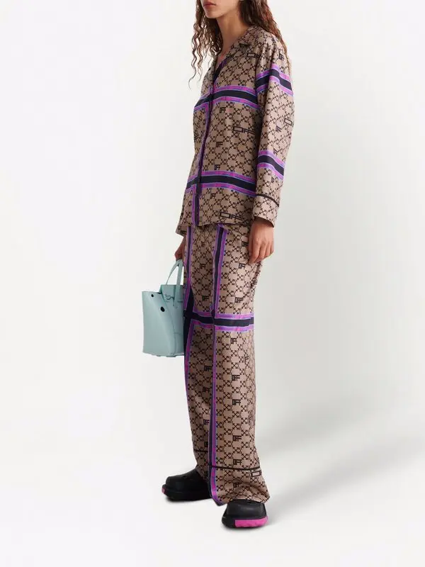 Off-White Arrows-motif Pajama-style Shirt - Brown