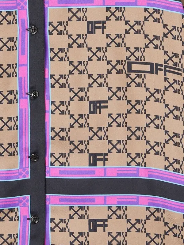 Off-White Arrows-motif Pajama-style Shirt - Brown