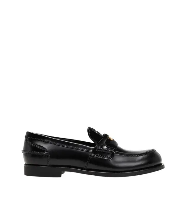 Miu Miu Leather Penny Loafers