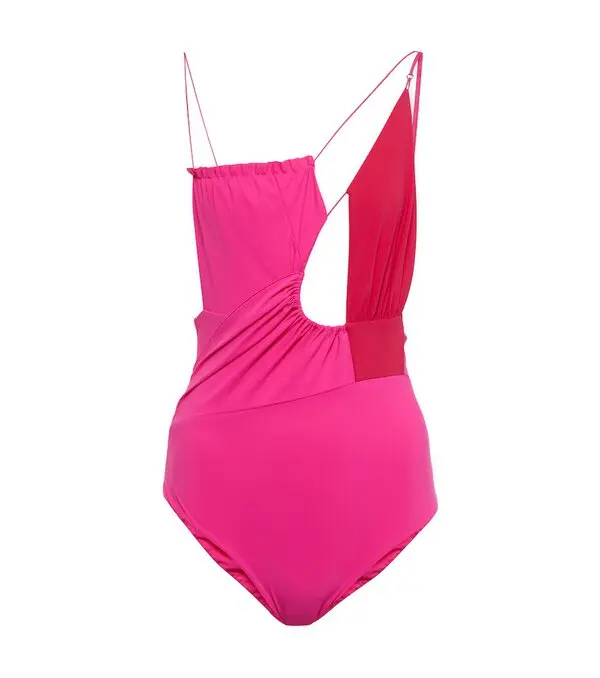 NENSI DOJAKA Cutout Asymmetric Swimsuit - Pink