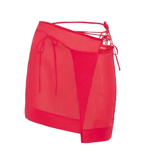 NENSI DOJAKA Asymmetric Wrap Miniskirt - Pink