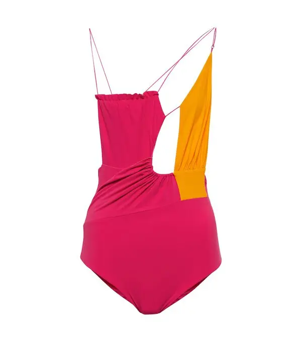 NENSI DOJAKA Asymmetric Swimsuit - Pink
