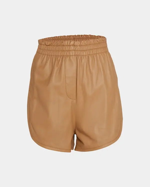 Zeynep Arçay Leather Jogger Shorts