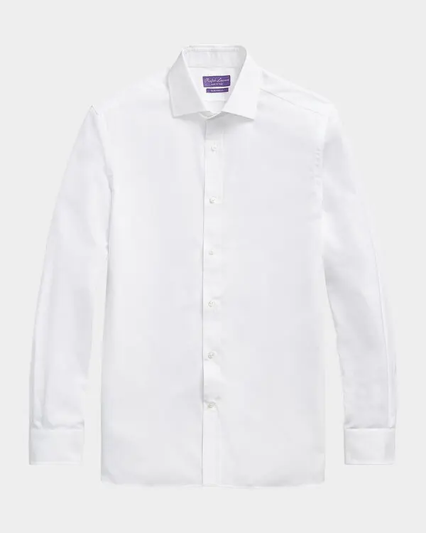 Ralph Lauren Aston Solid Poplin Sport Shirt - White