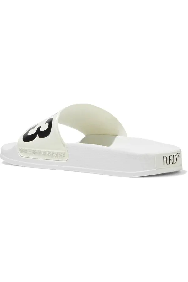 Red Valentino Printed Rubber Slides