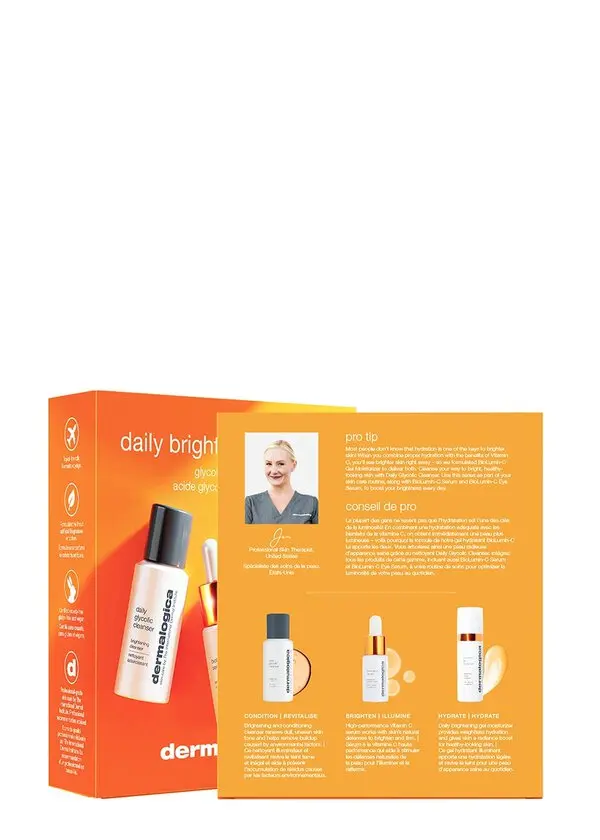 DERMALOGICA Daily Brighteness Boosters Set, Facial Cleansers, Glycolic