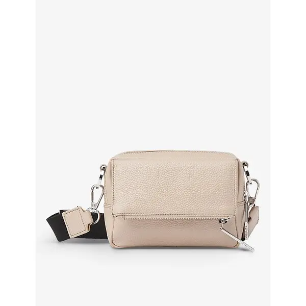 Whistles Bibi Leather Cross Body Bag - Taupe