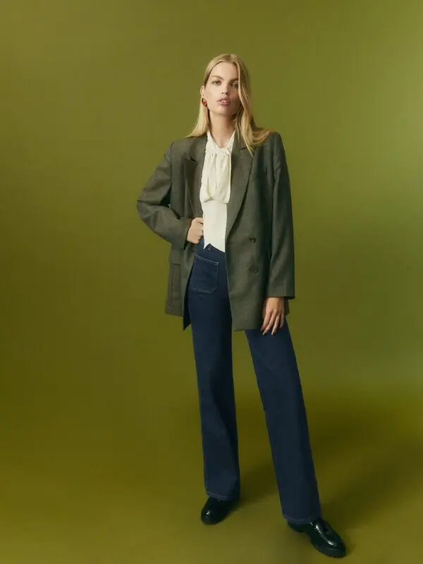 REFORMATION Alyssa High Rise Wide Leg Jeans