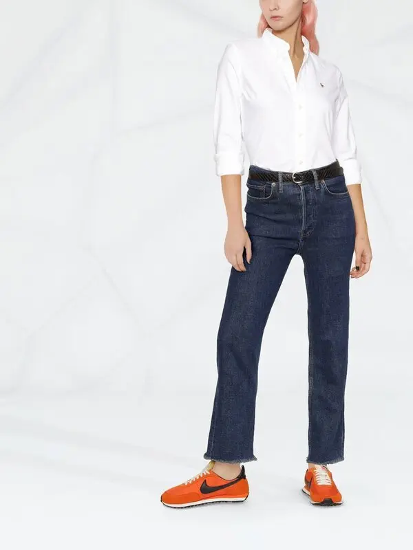 Polo Ralph Lauren Logo-embroidered Oxford Shirt - White