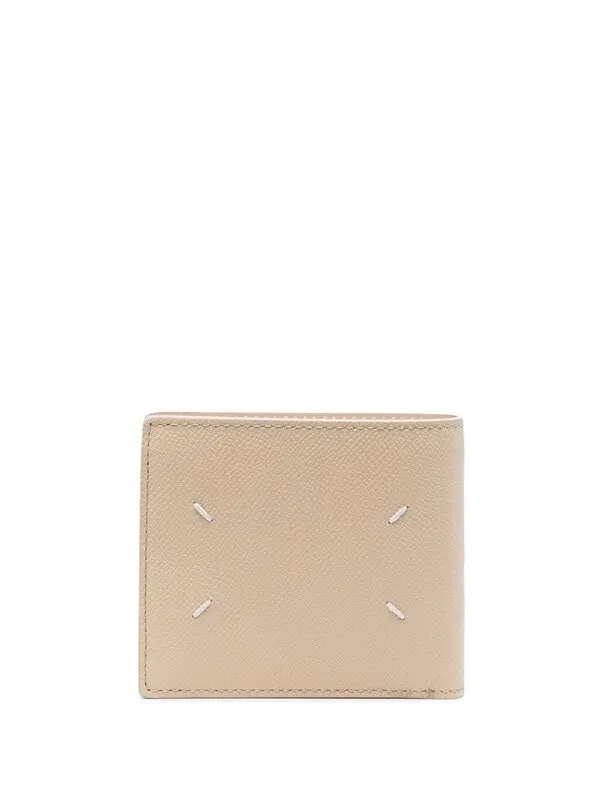 MAISON MARGIELA Four-stitch Leather Bi-fold Wallet - Neutrals