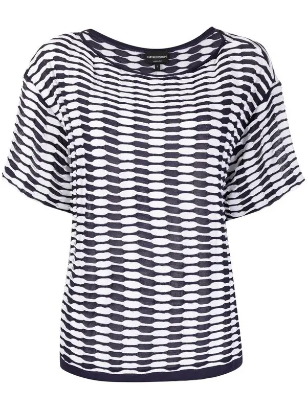 Emporio Armani Textured Knit T-shirt