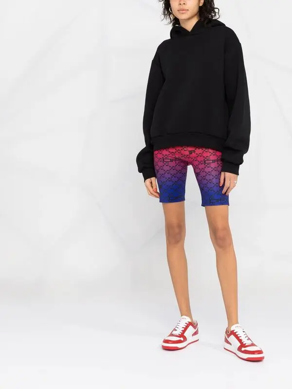 Off-White Monogram-print Cycling Shorts - Red