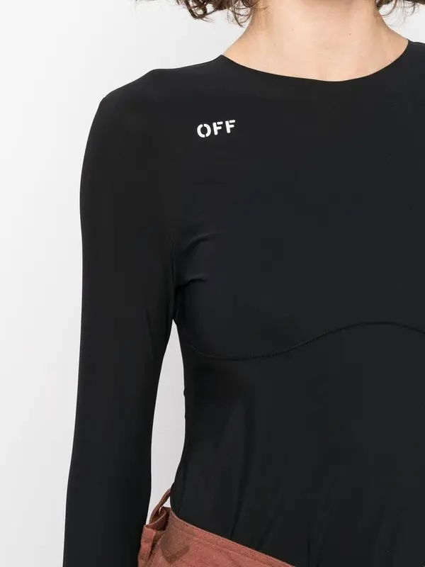 Off-White Logo-print Long-sleeve Top