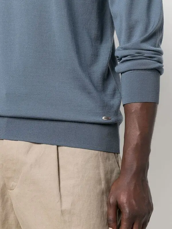 Brioni Wool Polo Collar Jumper