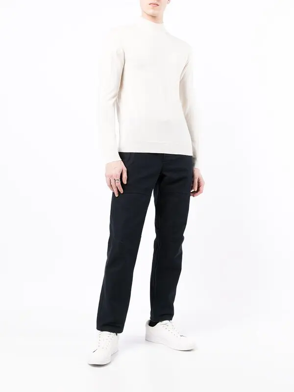 N.peal Mock Neck Knitted Jumper - White